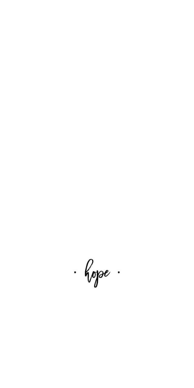 hope in elegant script minimalist wallpaper | Background FREE Download ...