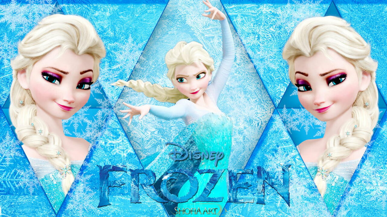 Enchanting Elsa in Ice Blue Wallpaper | Background FREE Download ...