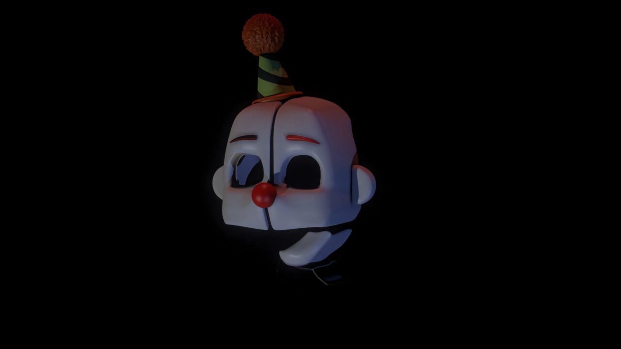 Ennard Classic Clown Mask FNAF Dark Horror Wallpaper | Background FREE ...