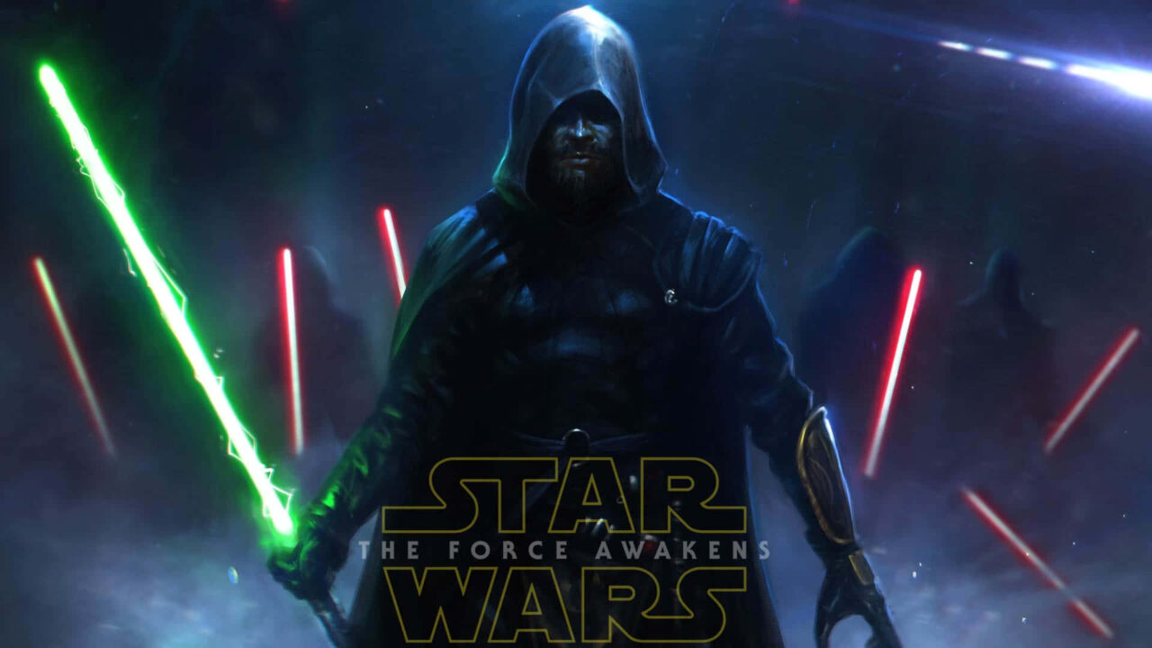 Jedi Duel in an Intense Force Awakens Wallpaper | Background FREE ...