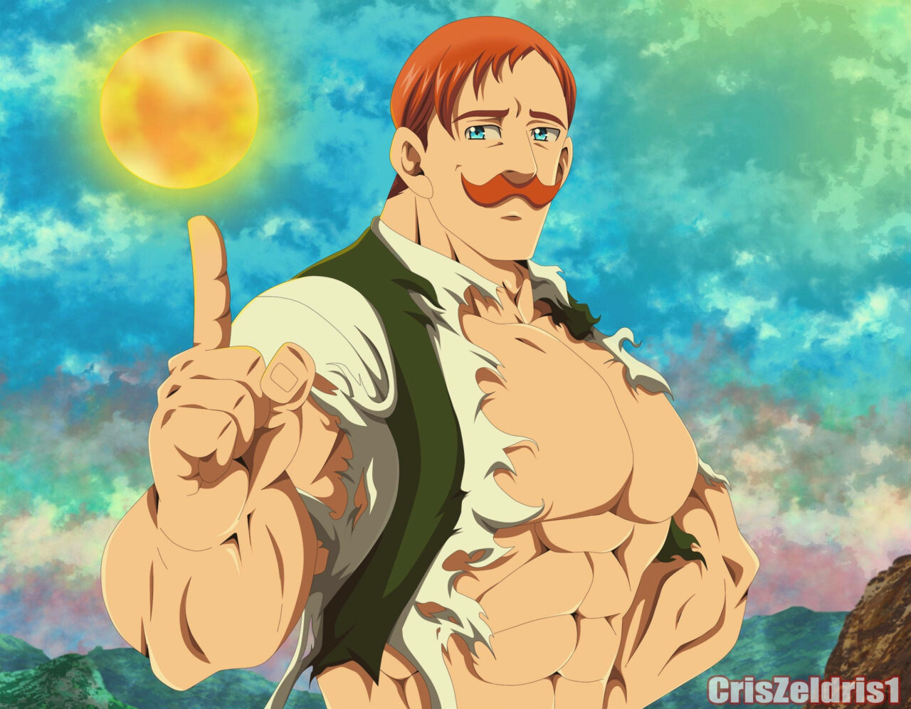 Escanor The Seven Deadly Sins Sun Power Anime Wallpaper | Background ...