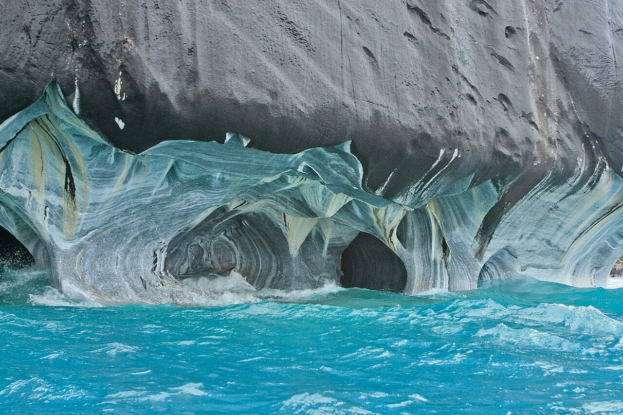 Ethereal Marble Caves Chile Chico Blue Turquoise Wallpaper | Background ...