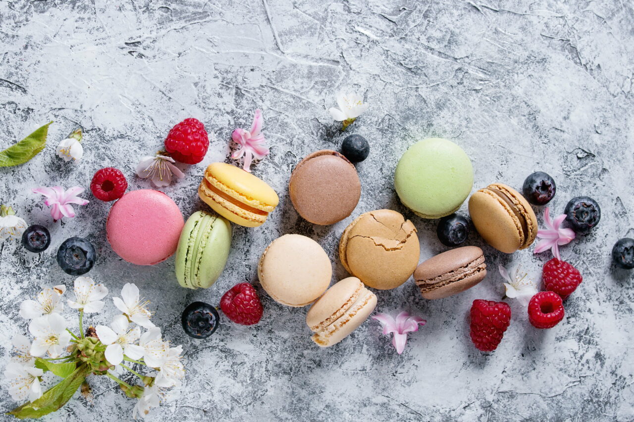 Delectable Macarons Arrangement Wallpaper | Background FREE Download ...