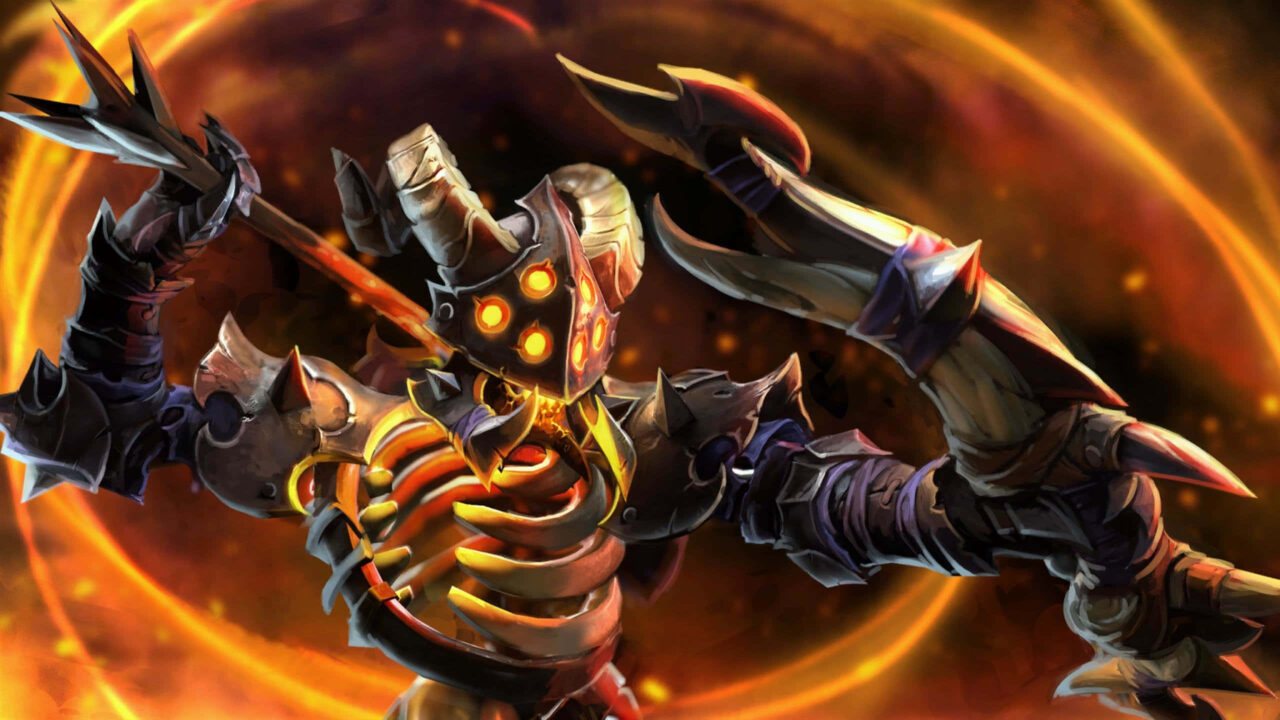 Fiery Skeleton Bone Fletcher Dota 2 Wallpaper | Background FREE ...