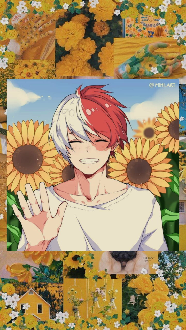 Todoroki Shoto's Intense Stare Wallpaper | Background FREE Download ...