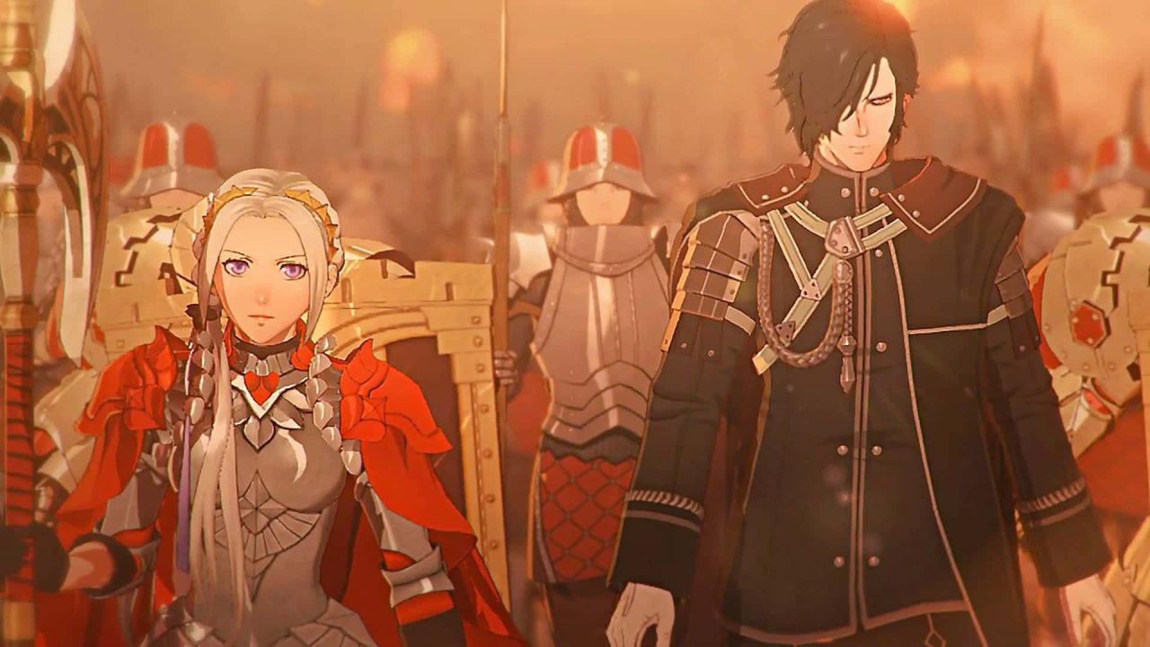 Edelgard and Hubert Leading Adrestian Army Fire Emblem Wallpaper ...
