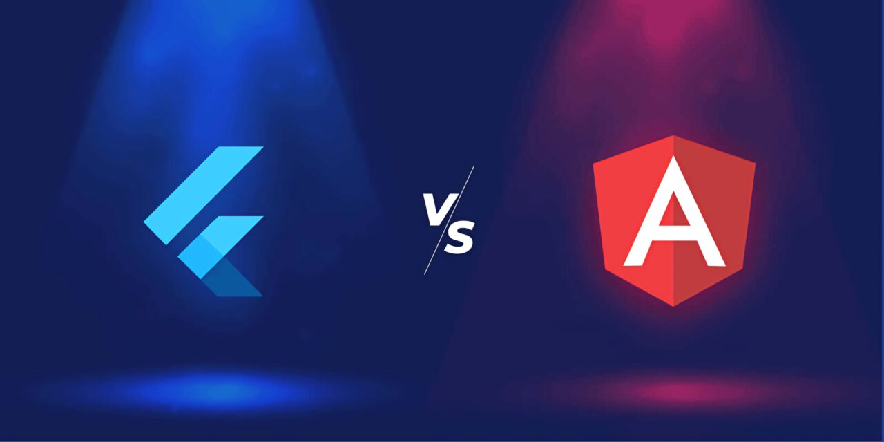 Flutter vs Angular Blue Red Spotlight Wallpaper | Background FREE ...
