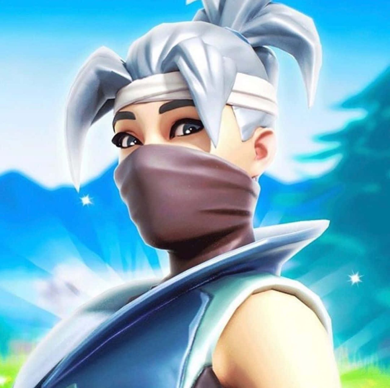 Fortnite Kuno 3D Ninja Skin Bright Sky Wallpaper | Background FREE ...