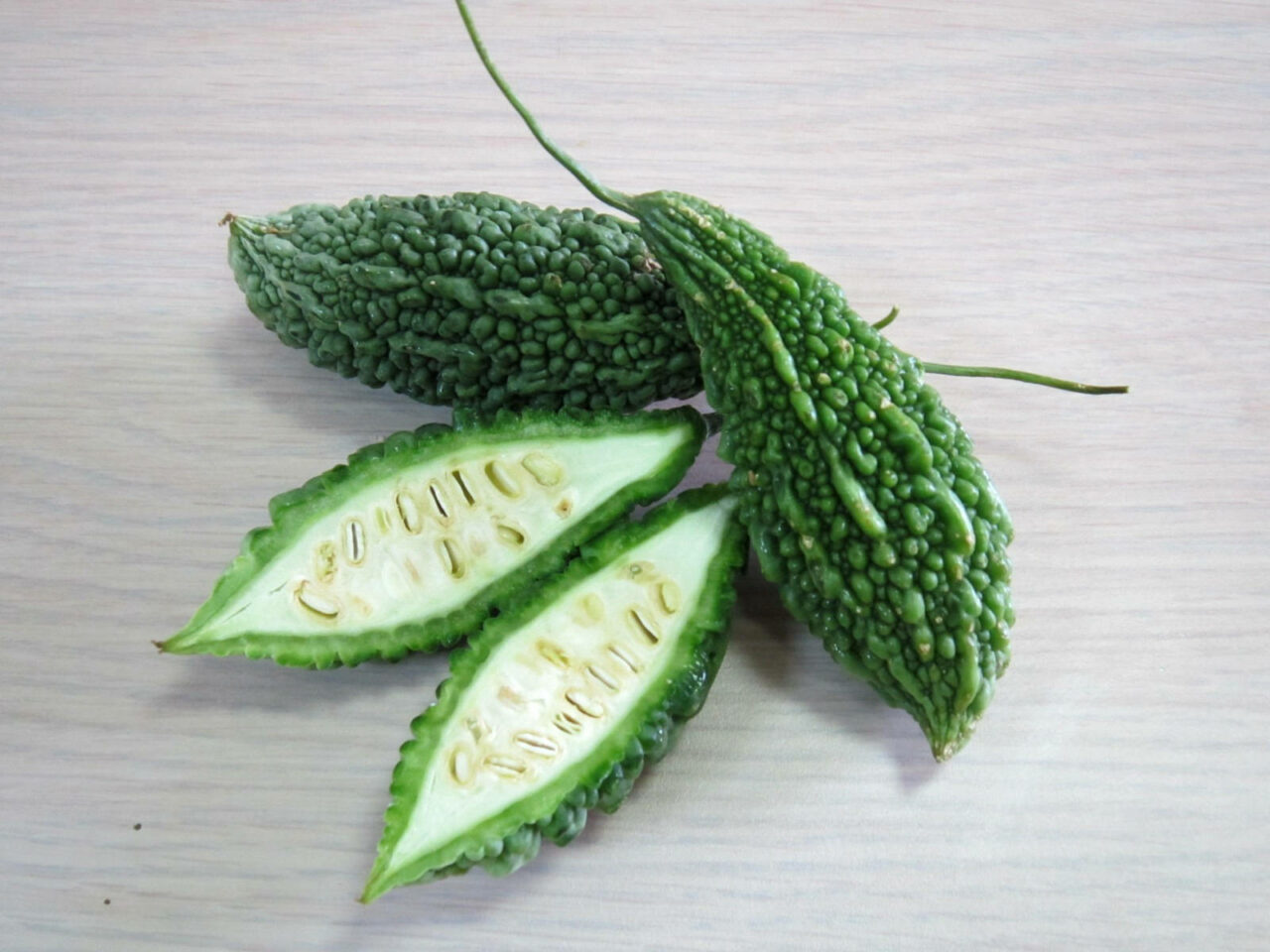 Vibrant Green Texture of Bitter Gourd Wallpaper | Background FREE ...