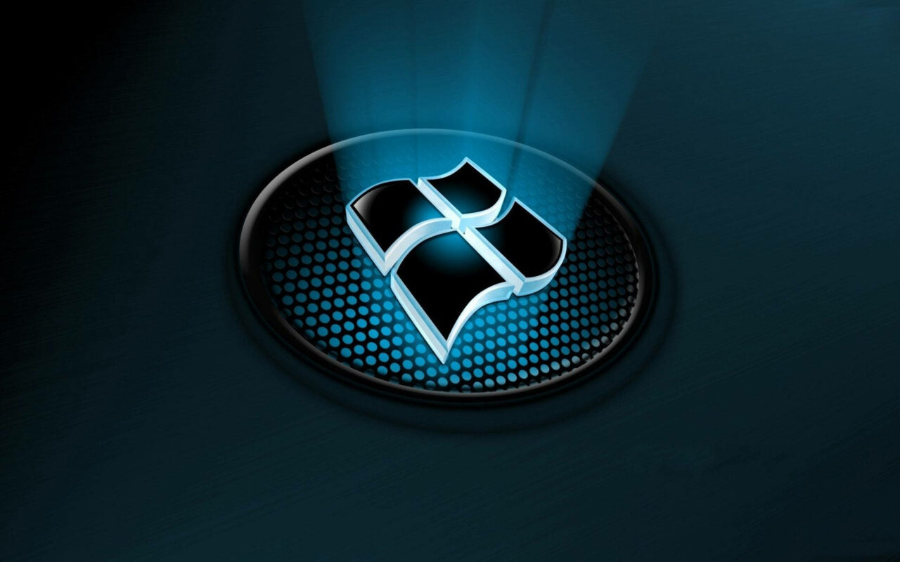 Futuristic Windows Logo Glow Wallpaper | Background FREE Download ...
