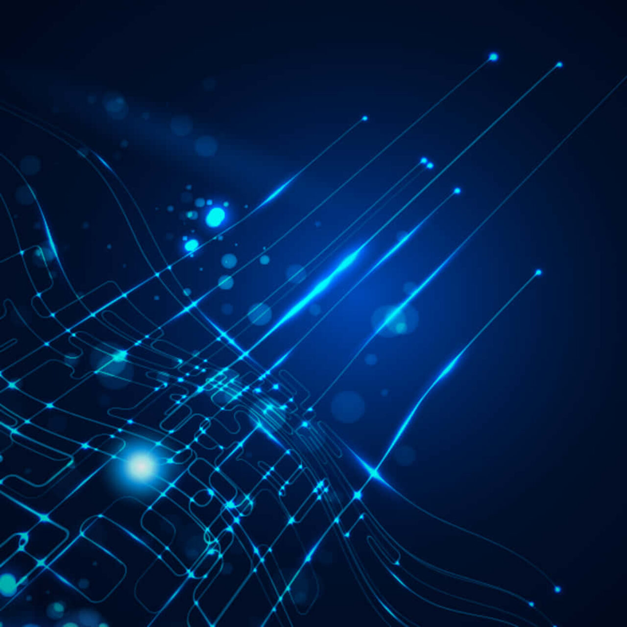 Glowing Signal Lines in a Futuristic Design Wallpaper | Background FREE ...