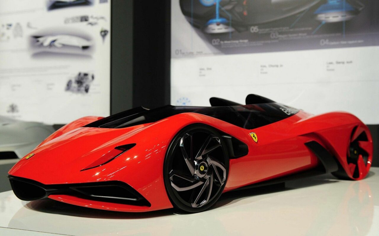 Futuristic Ferrari Concept Stunning Wallpaper | Background FREE ...