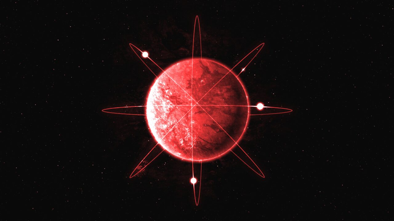 Futuristic Red Sphere Abstract Wallpaper | Background FREE Download ...