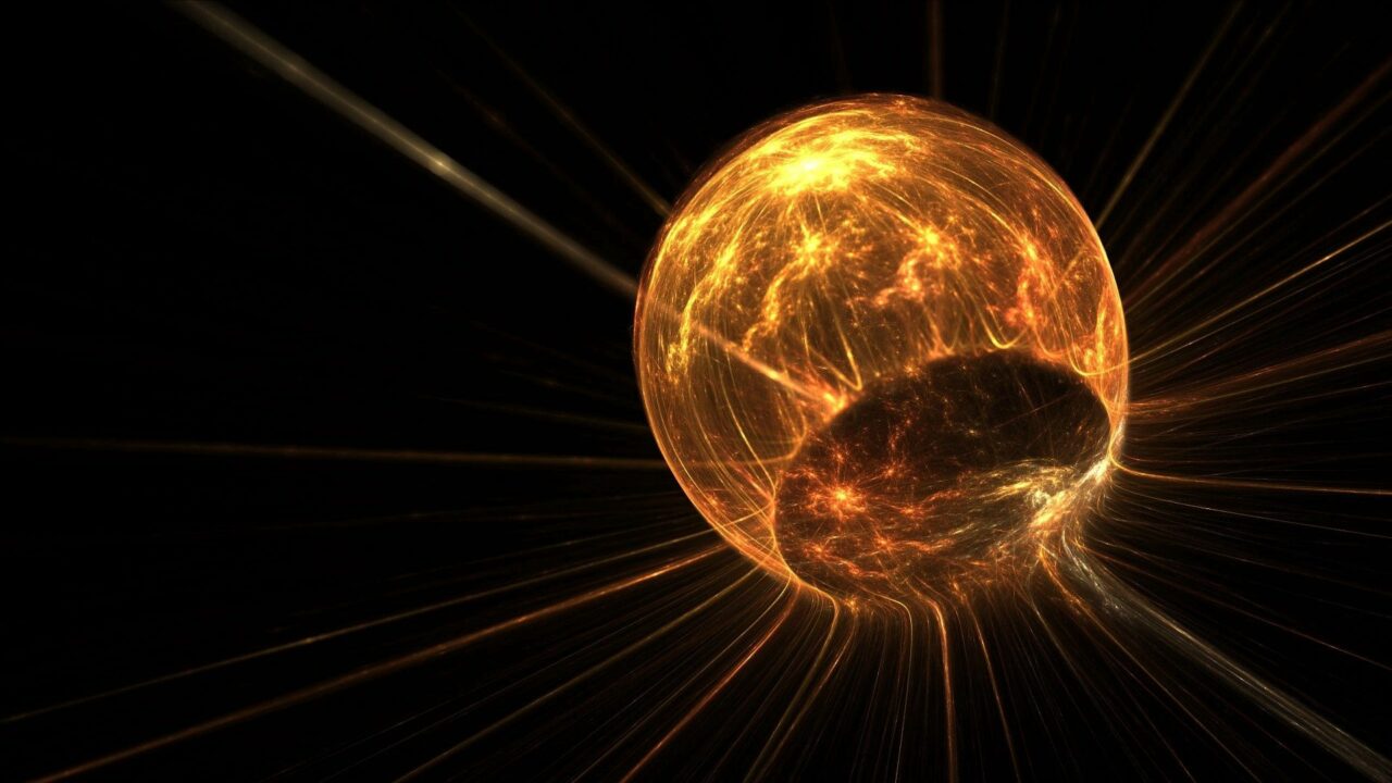 Futuristic Glow Sphere Dynamic Lines Wallpaper | Background FREE ...