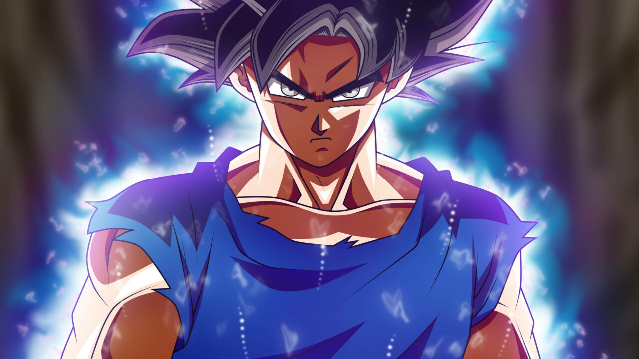 Ultra Instinct Goku Blue Aura Dragon Ball Super Wallpaper | Background ...