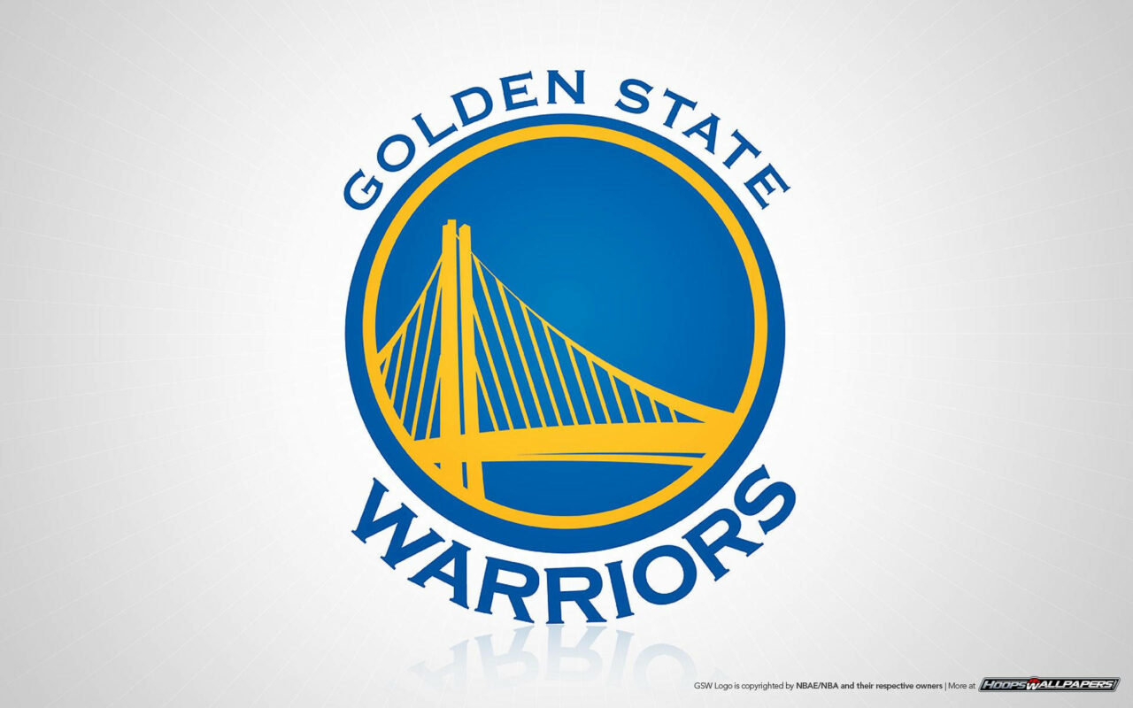 Golden State Warriors Bridge Logo Blue Gold Wallpaper | Background FREE ...