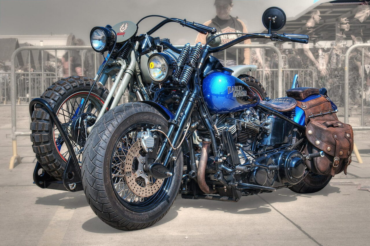 Harley-Davidson Bike On The Road Wallpaper | Background FREE Download ...