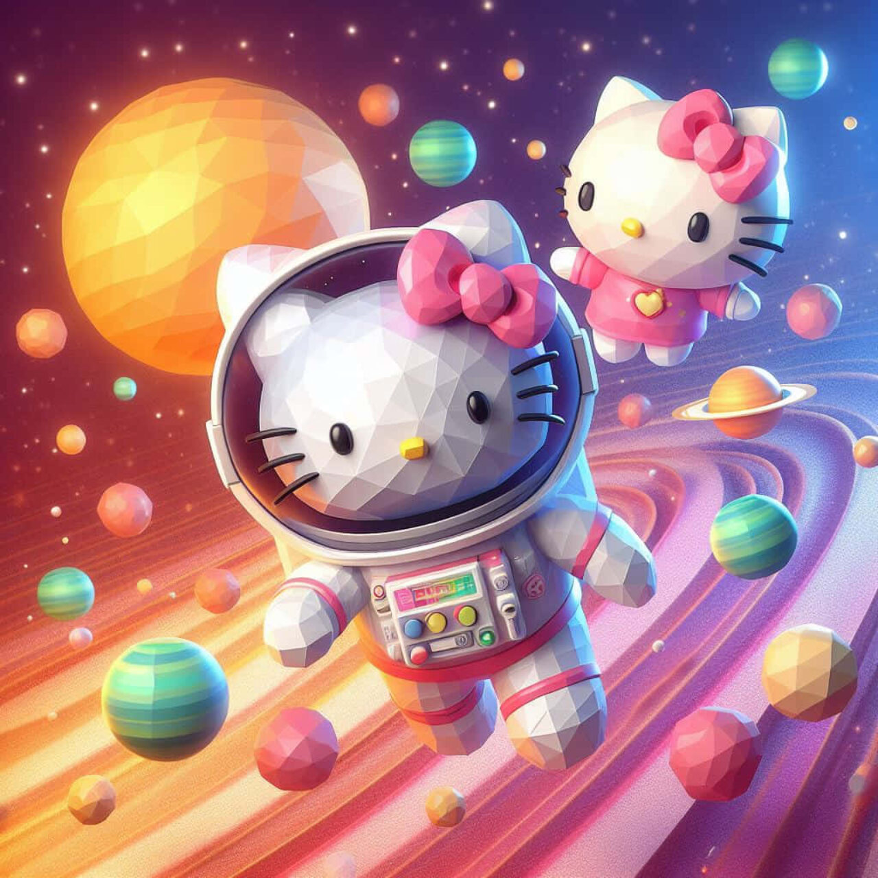Hello Kitty Astronaut Adventure Wallpaper | Background FREE Download ...