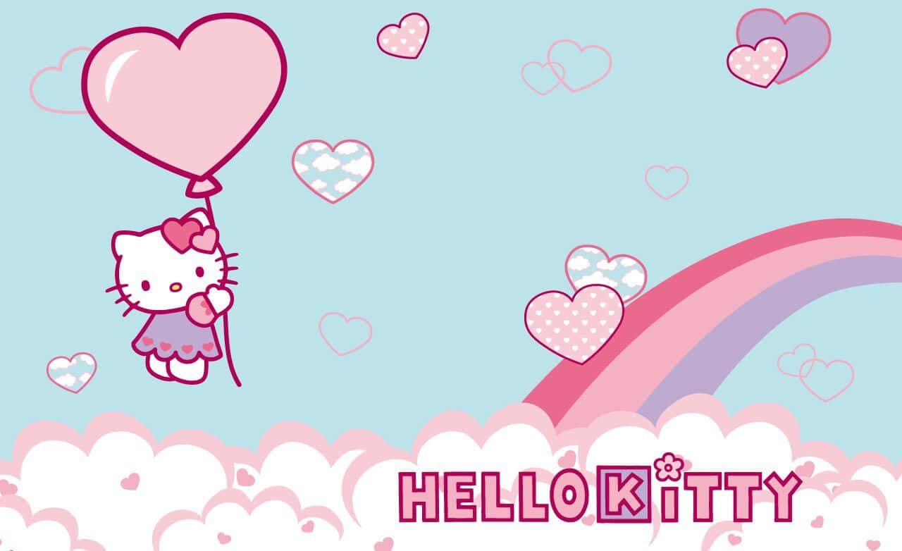 Lively Hello Kitty Wallpaper Display - Vibrant & Cute Design Wallpaper ...