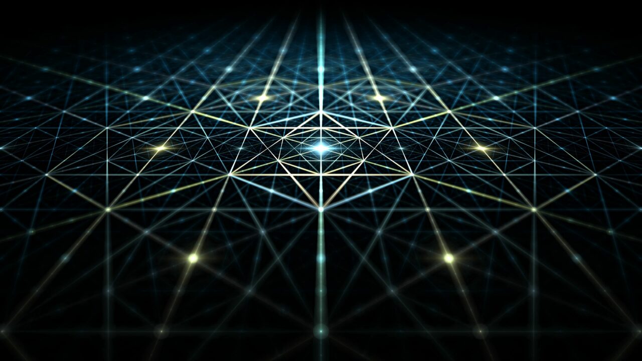 Glowing Mesh of Lines Abstract Wallpaper | Background FREE Download ...