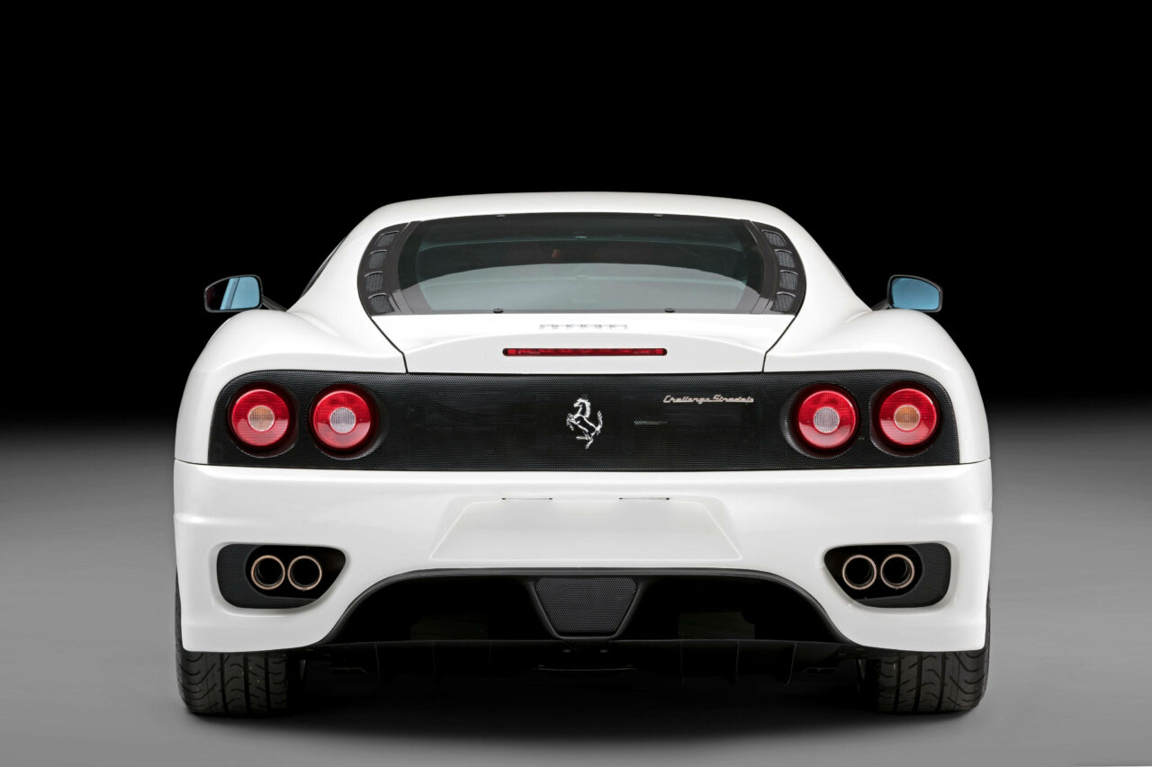 White Ferrari Sports Car Rear View Wallpaper | Background FREE Download ...