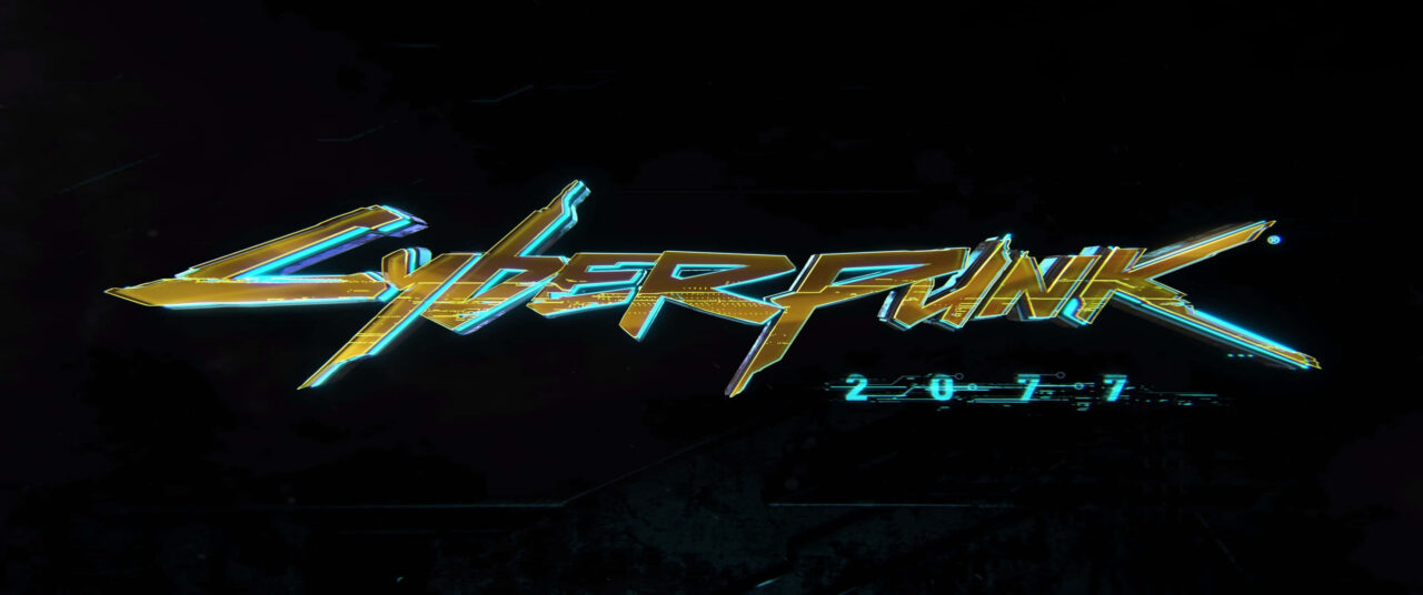 Cyberpunk 2077 Gold Blue Title Wallpaper | Background FREE Download ...