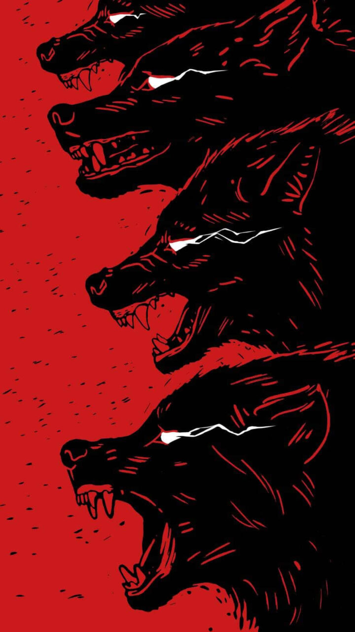 Fierce Wolf Illustration Wallpaper | Background FREE Download - Vulplex.com