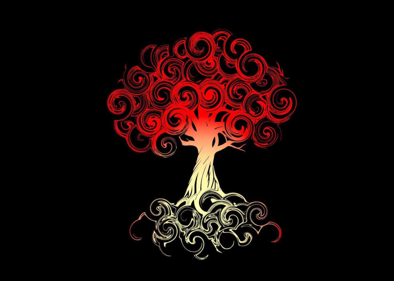 Vibrant Swirl Tree Art Wallpaper | Background FREE Download - Vulplex.com