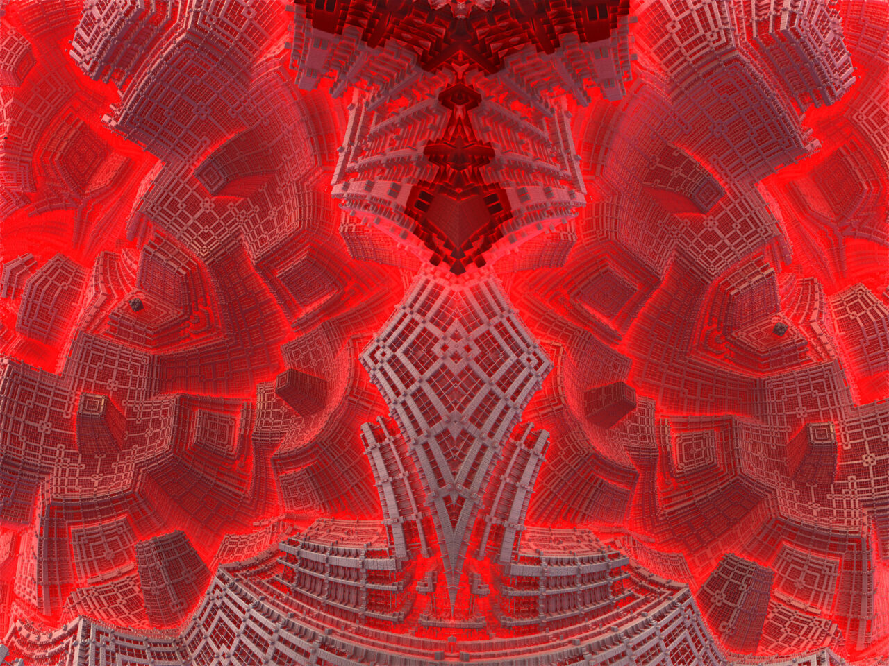 Dynamic Red Fractal Pattern Wallpaper | Background FREE Download ...