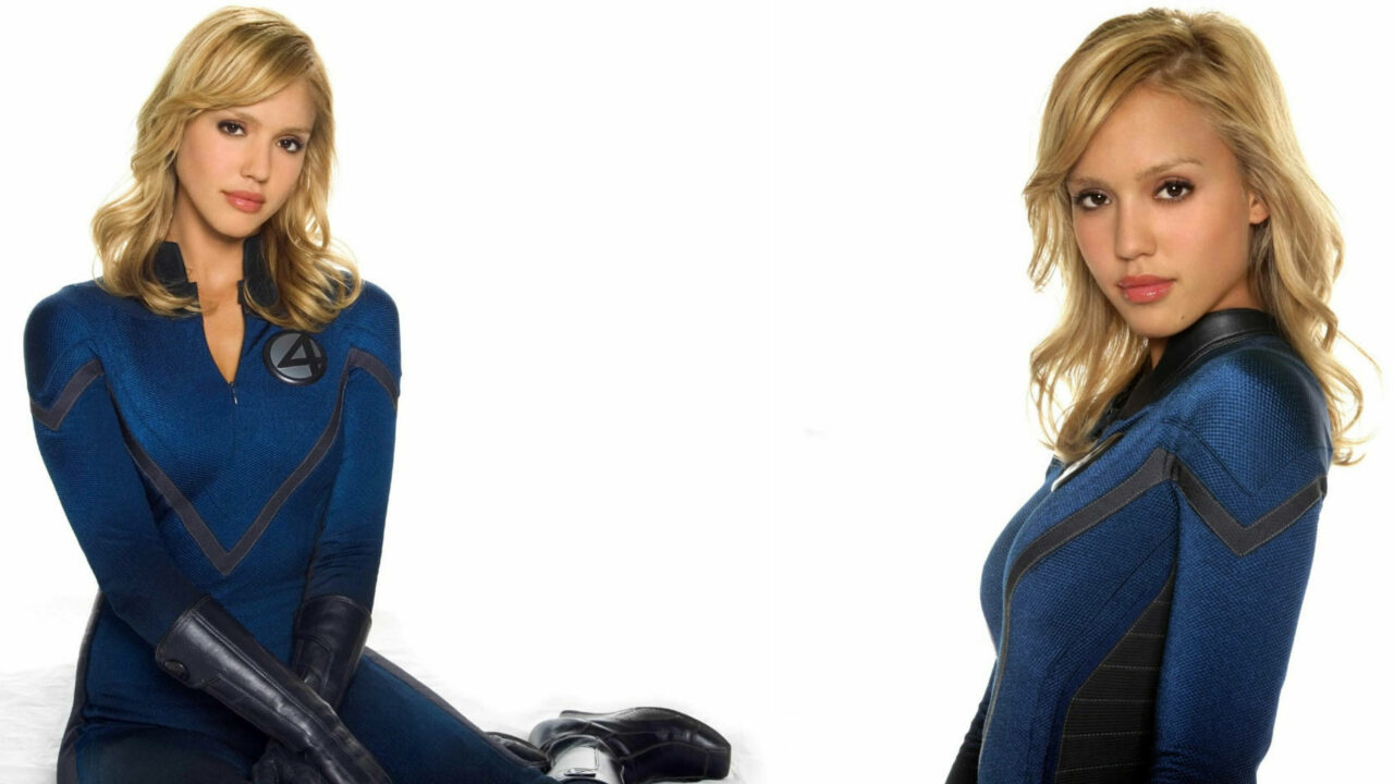 Jessica Alba as Susan Storm in Blue Fantastic Four Suit Wallpaper ...