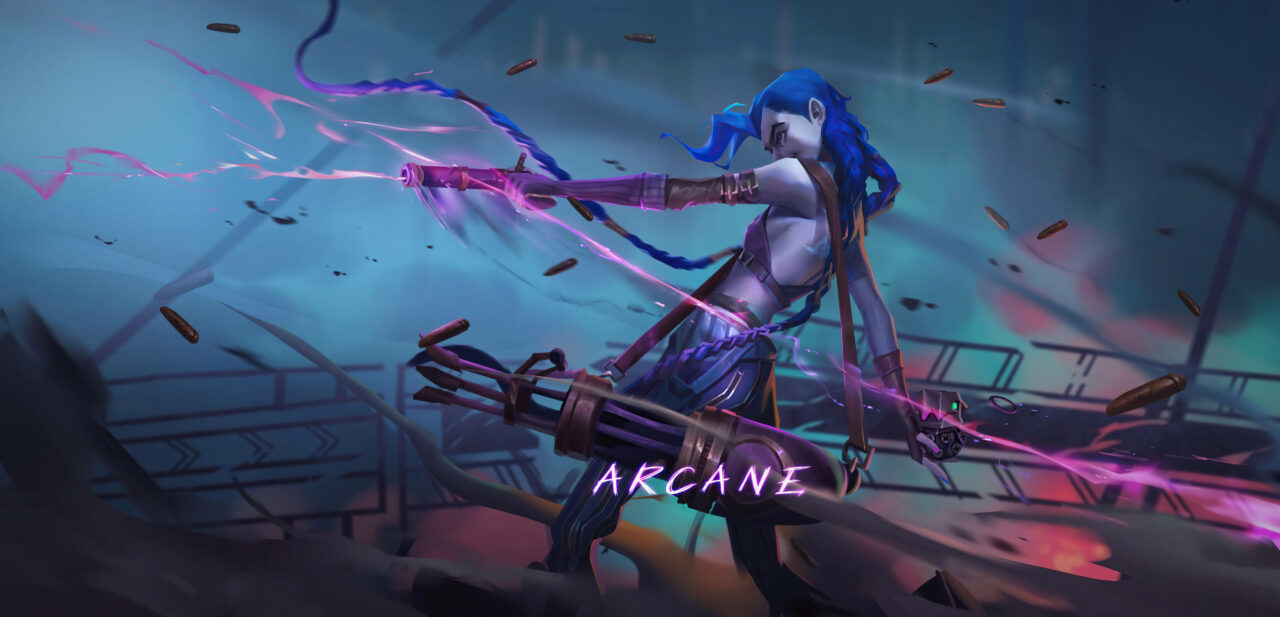 Rebellious Jinx Wielding Power Zapper Wallpaper | Background FREE ...