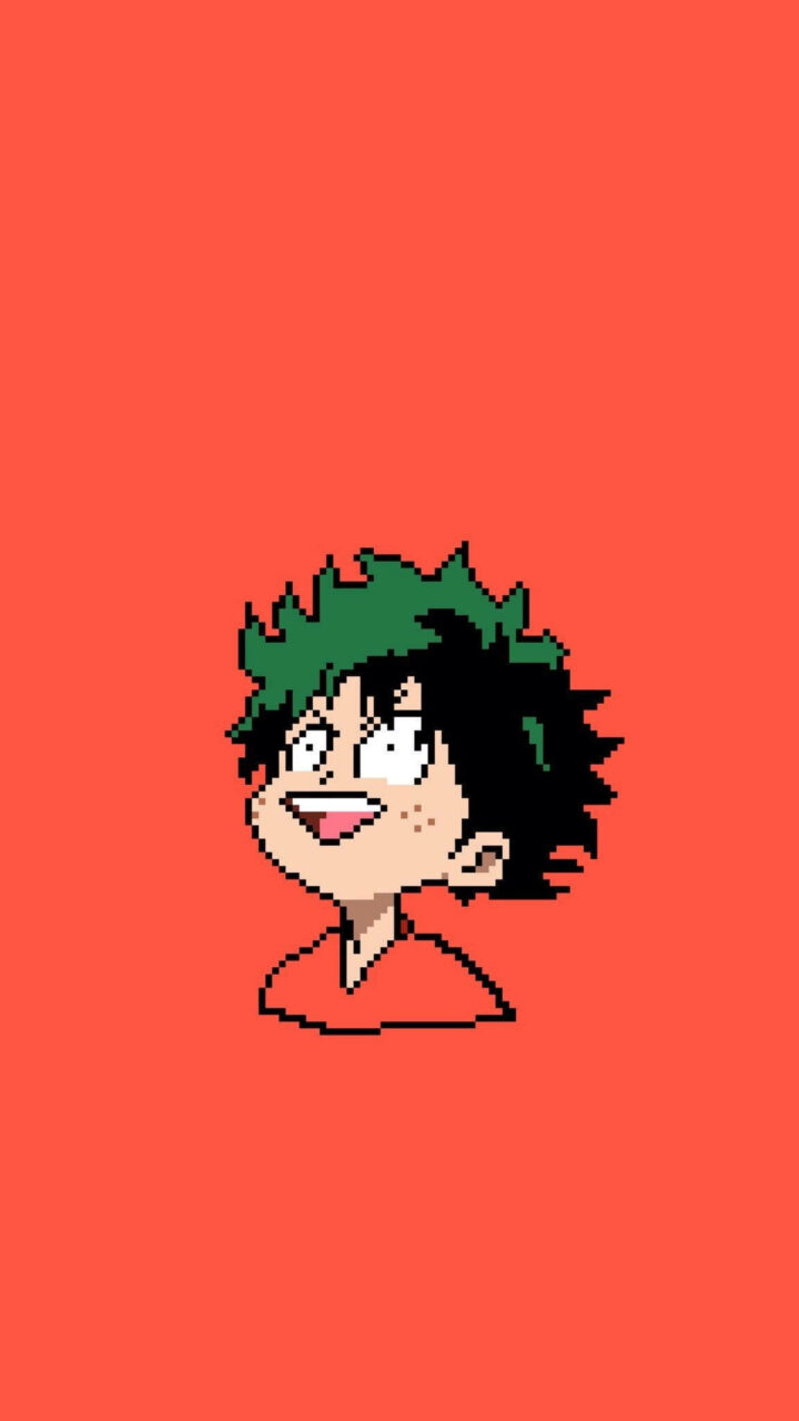 Joyful Green Hair Pixel Art Wallpaper | Background FREE Download ...