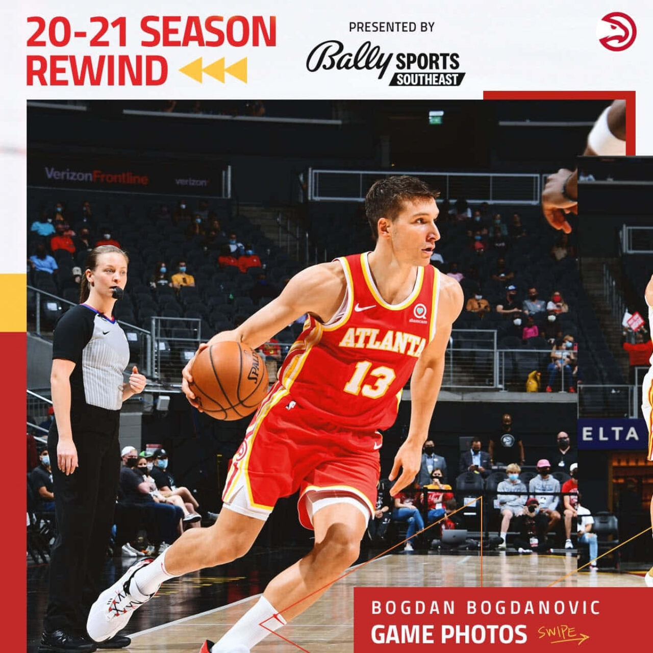 Kevin Bogdanović Atlanta Hawks 2020-21 Season Wallpaper | Background ...