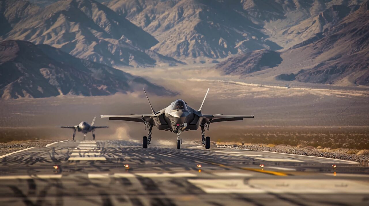 Lockheed Martin F-35 Fighter Jet Mountain Takeoff Wallpaper ...