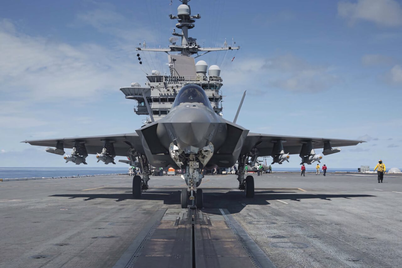 Lockheed Martin F-35 Stealth Fighter Jet on Carrier Wallpaper ...