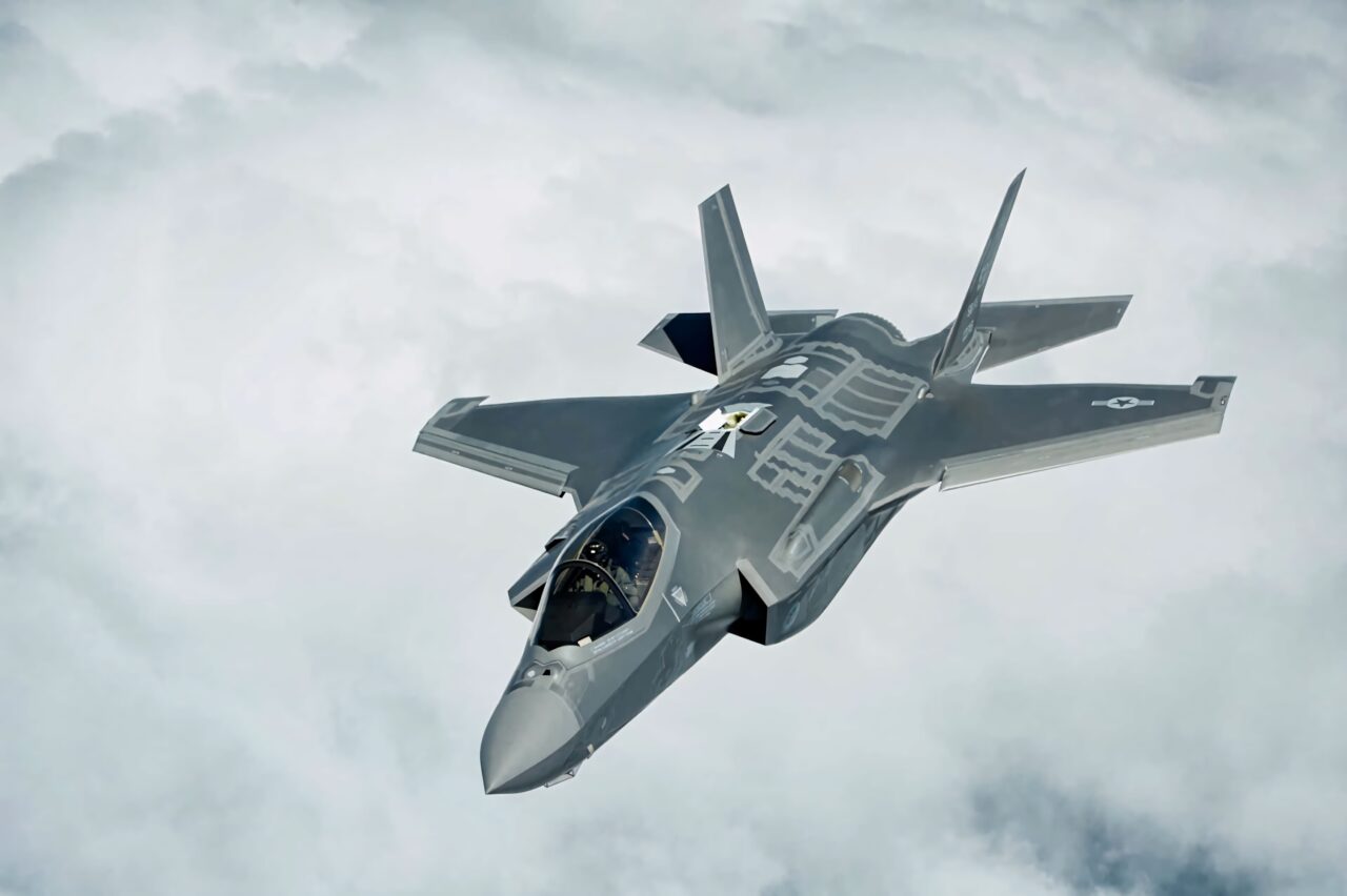 Lockheed Martin F-35 Stealth Jet Soaring Above Clouds Wallpaper ...