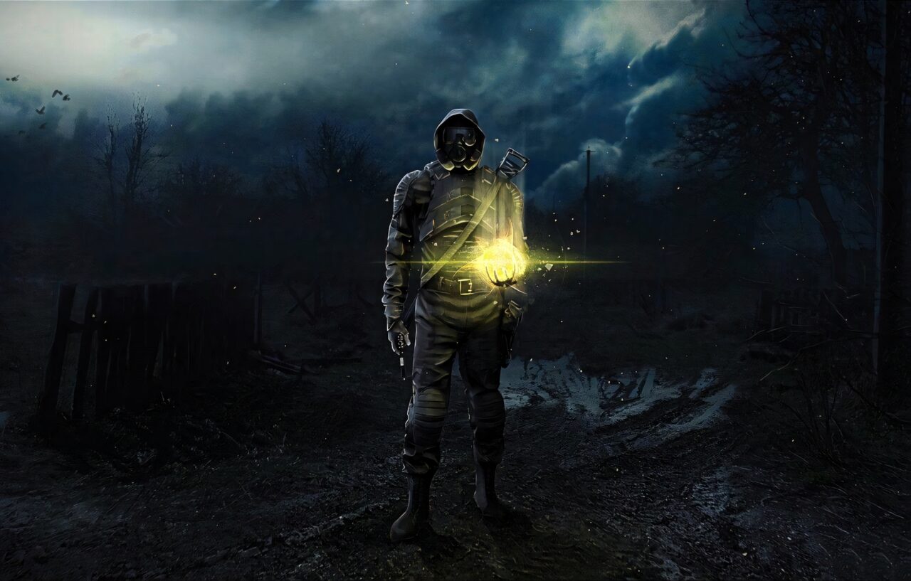 Lone S.T.A.L.K.E.R Hazmat in Chernobyl Glow Wallpaper | Background FREE ...