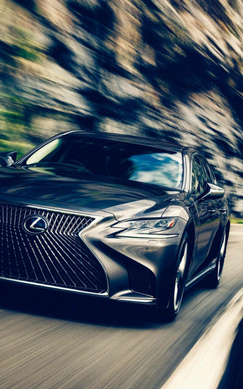 Sleek Lexus LS 500h in Motion Scenic Wallpaper | Background FREE ...