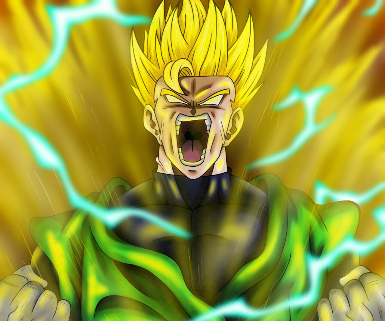 Mad Gohan Super Saiyan 2 Lightning Aura Wallpaper | Background FREE ...