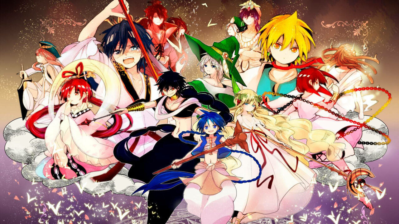 Magi The Labyrinth Of Magic Dynamic Characters Wallpaper | Background ...