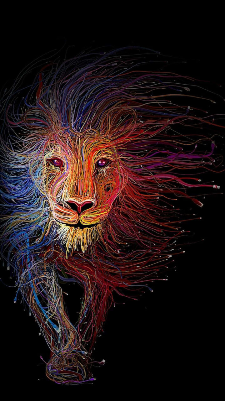 Majestic Abstract Lion Art Wallpaper | Background FREE Download ...