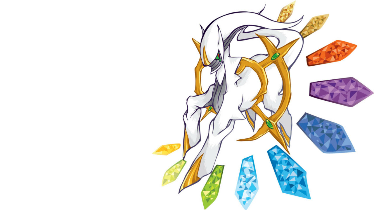Majestic Arceus with Radiant Crystals Divine Wallpaper | Background ...