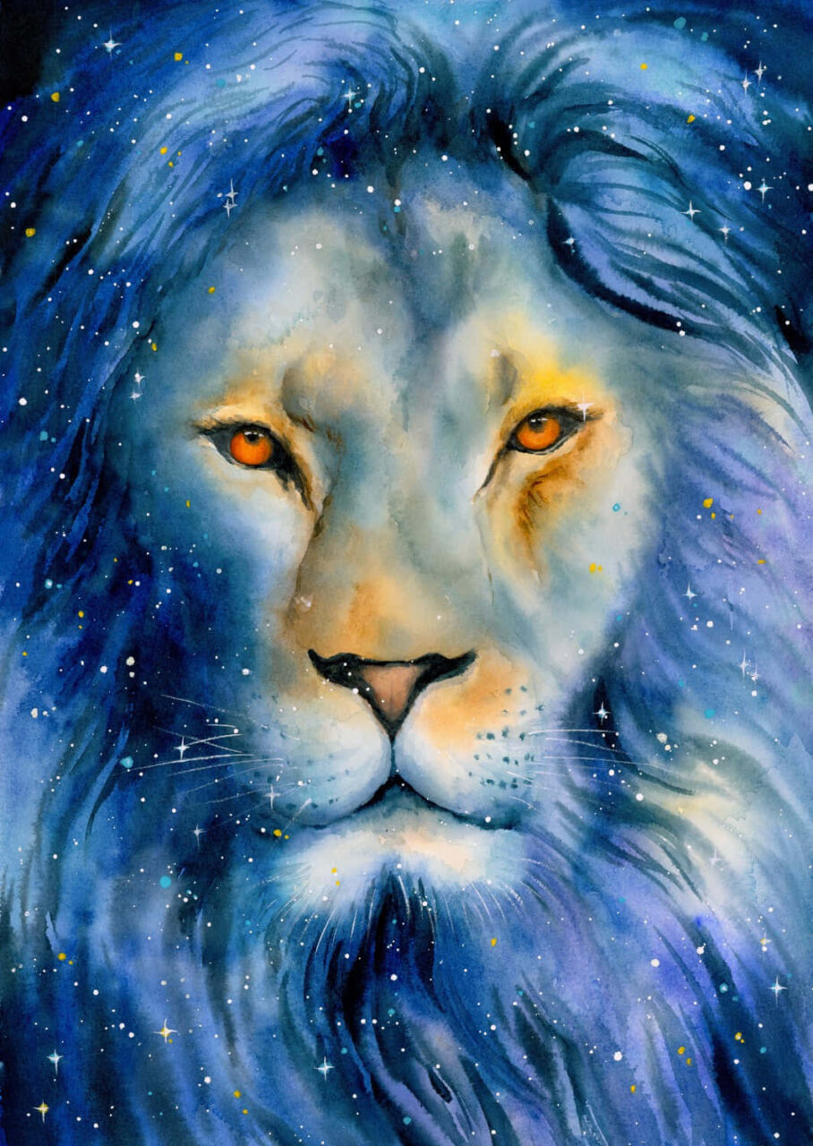 Cosmic Lion Majesty Galaxy Wallpaper | Background FREE Download ...