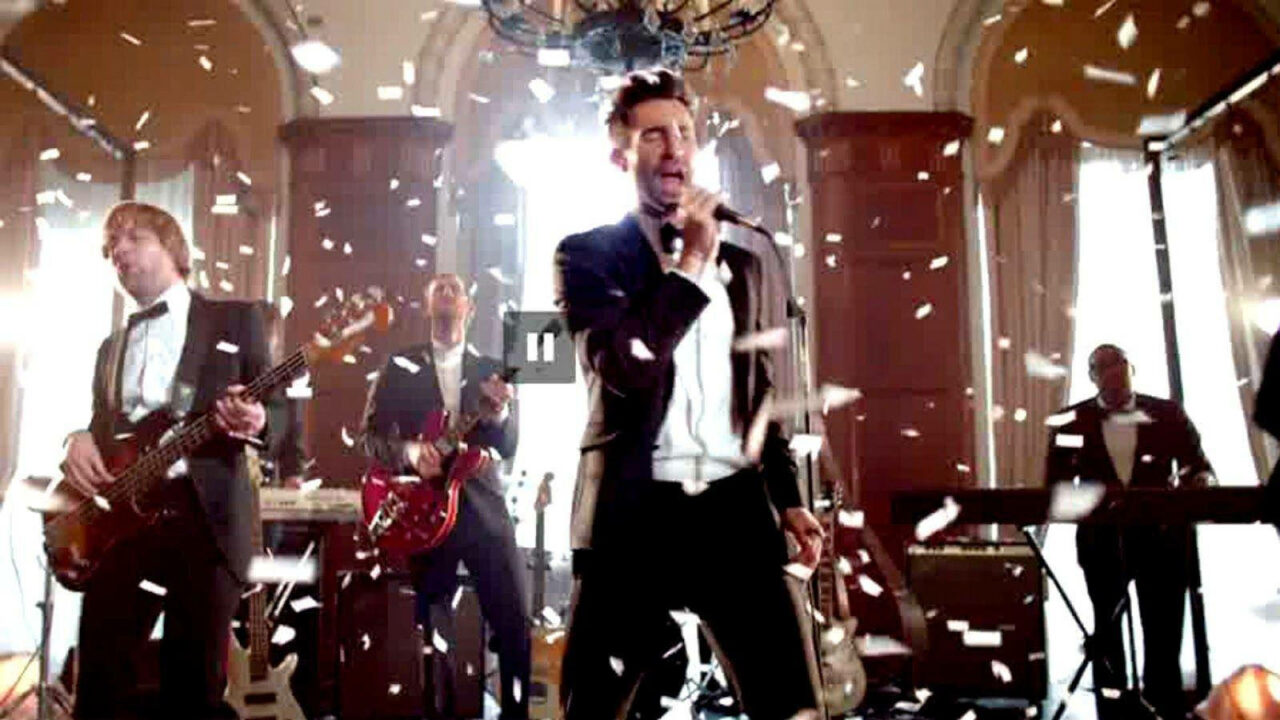 Maroon 5 Energetic Live Performance Confetti Celebration Wallpaper ...