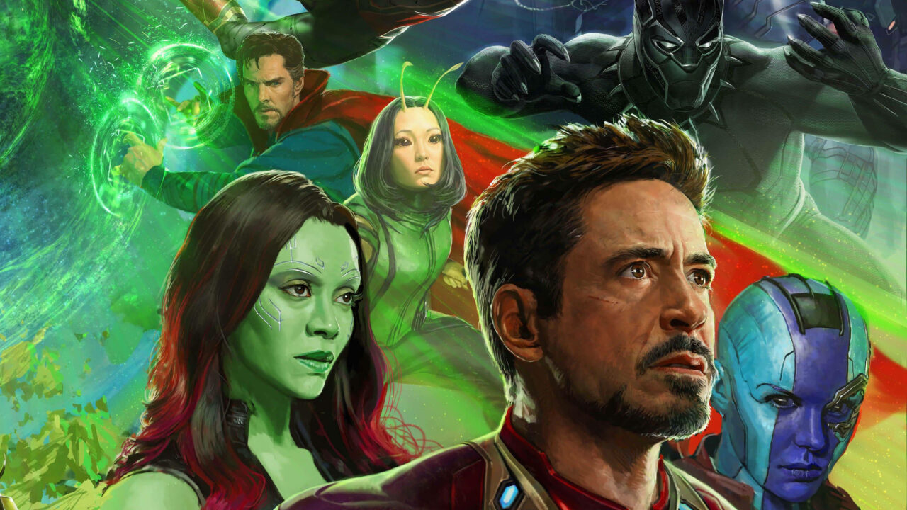 Marvel Heroes in Green Lighting Wallpaper | Background FREE Download ...