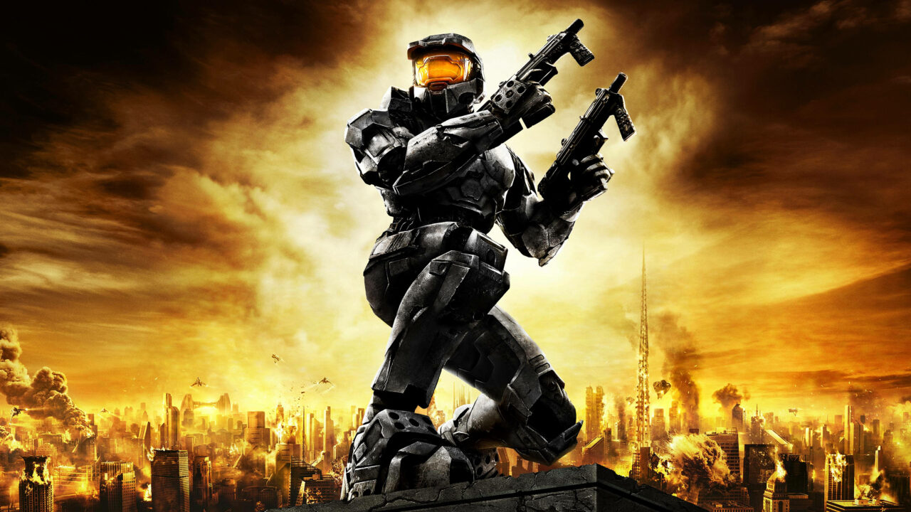 Master Chief Unleashed in Golden Flames 4k Wallpaper | Background FREE ...