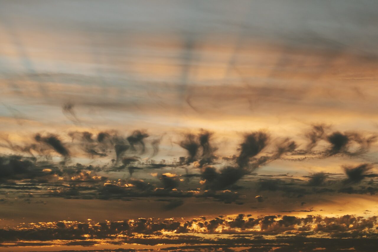 Golden Twilight Sunset Sky Clouds Wallpaper | Background FREE Download ...