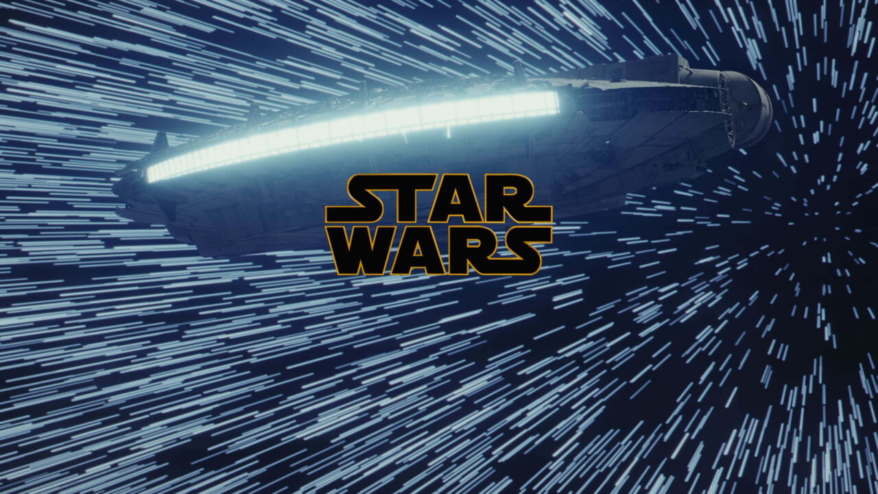 Lightspeed Journey of the Millennium Falcon Wallpaper | Background FREE ...