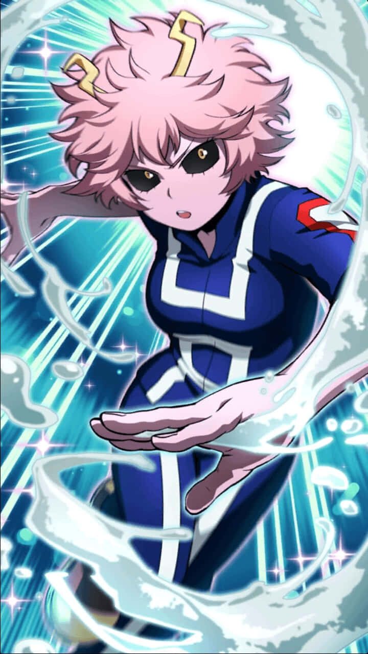 Mina Ashido Hero Costume Energy Burst Wallpaper | Background FREE ...
