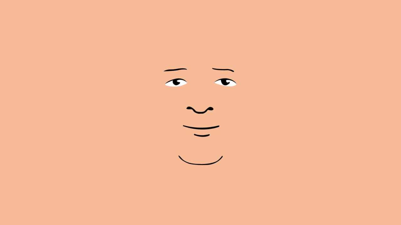 Bobby Hill Minimalist Peach Face Art Wallpaper | Background FREE ...